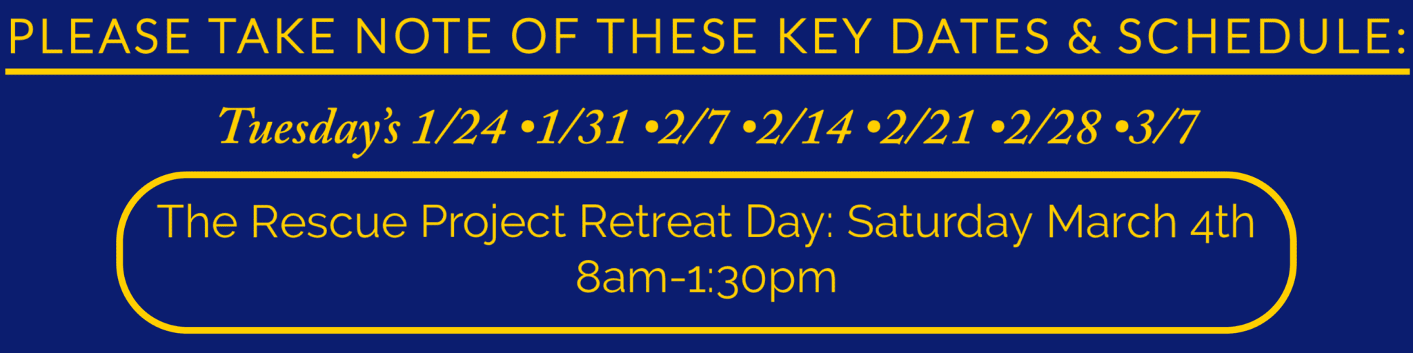 THE RESCUE PROJECT – Notre Dame Parish